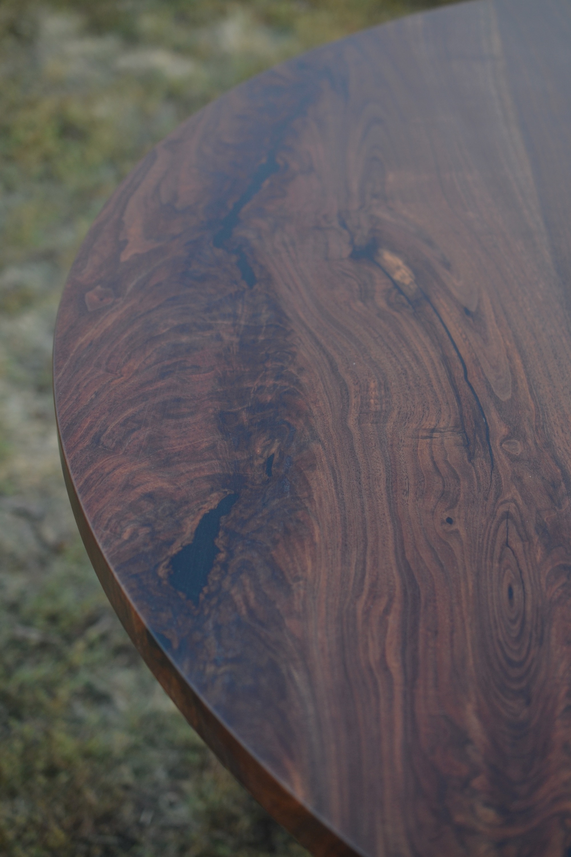 Circle Table in Black Walnut – The School of the Transfer of Energy